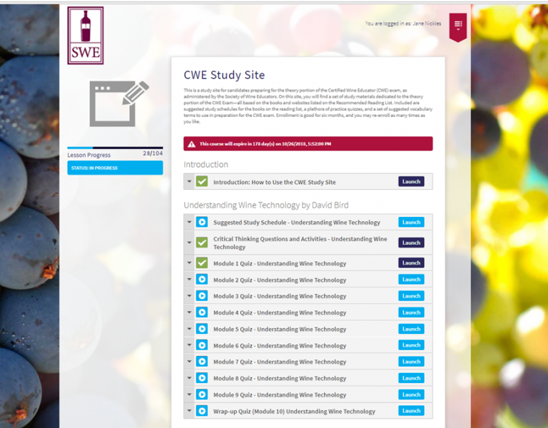 Certified Wine Educator - Society of Wine Educators