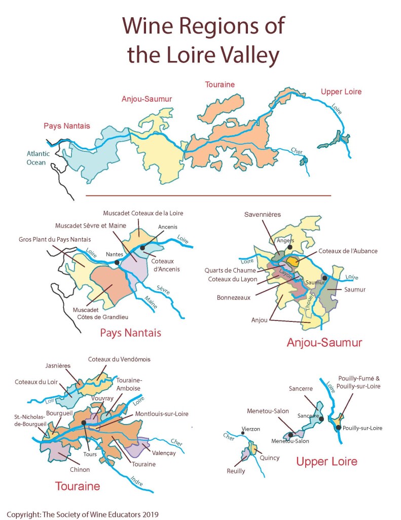 2021 Wine Map of: France – Loire Valley - Society of Wine Educators