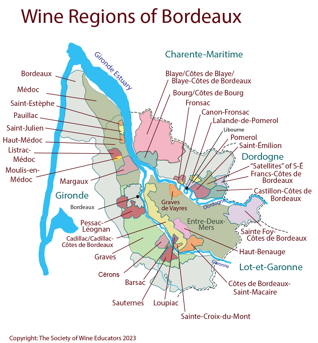 Map Of Bordeaux Region France Your 2025 Guide To Bordeaux Wine Region