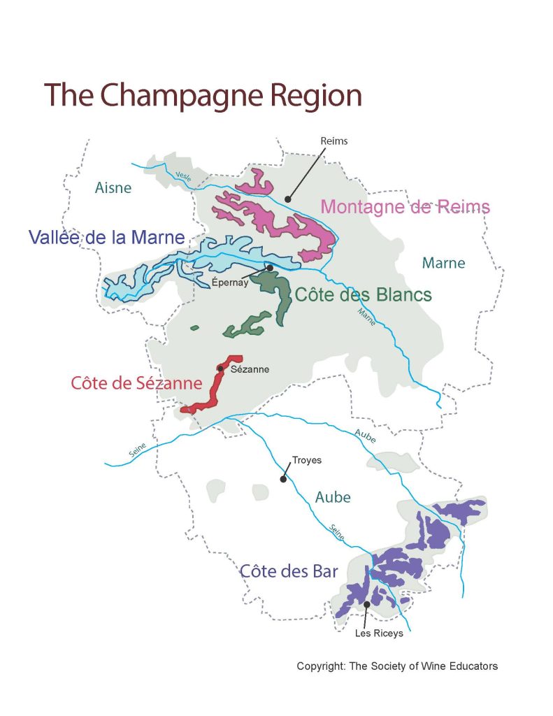 2019 Wine Map of: France – Champagne - Society of Wine Educators